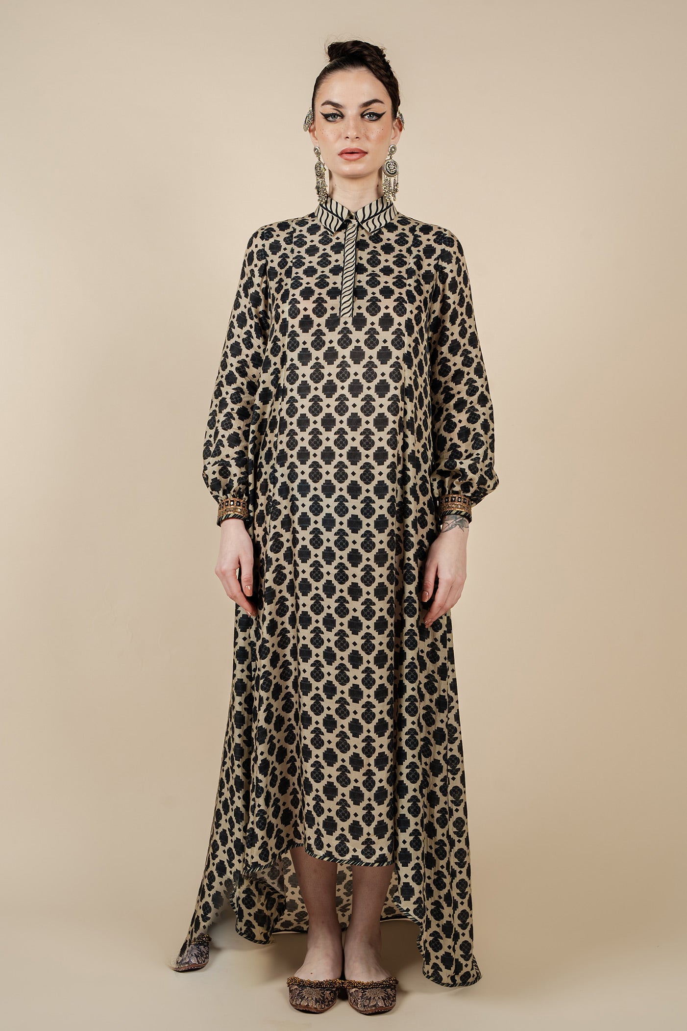 Ivory - Midnight Blue Anarkali | CHAR